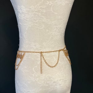 Belly Chain, Gold Silver, Coin Detail 18-40 Inch, Festvial, Dance ...