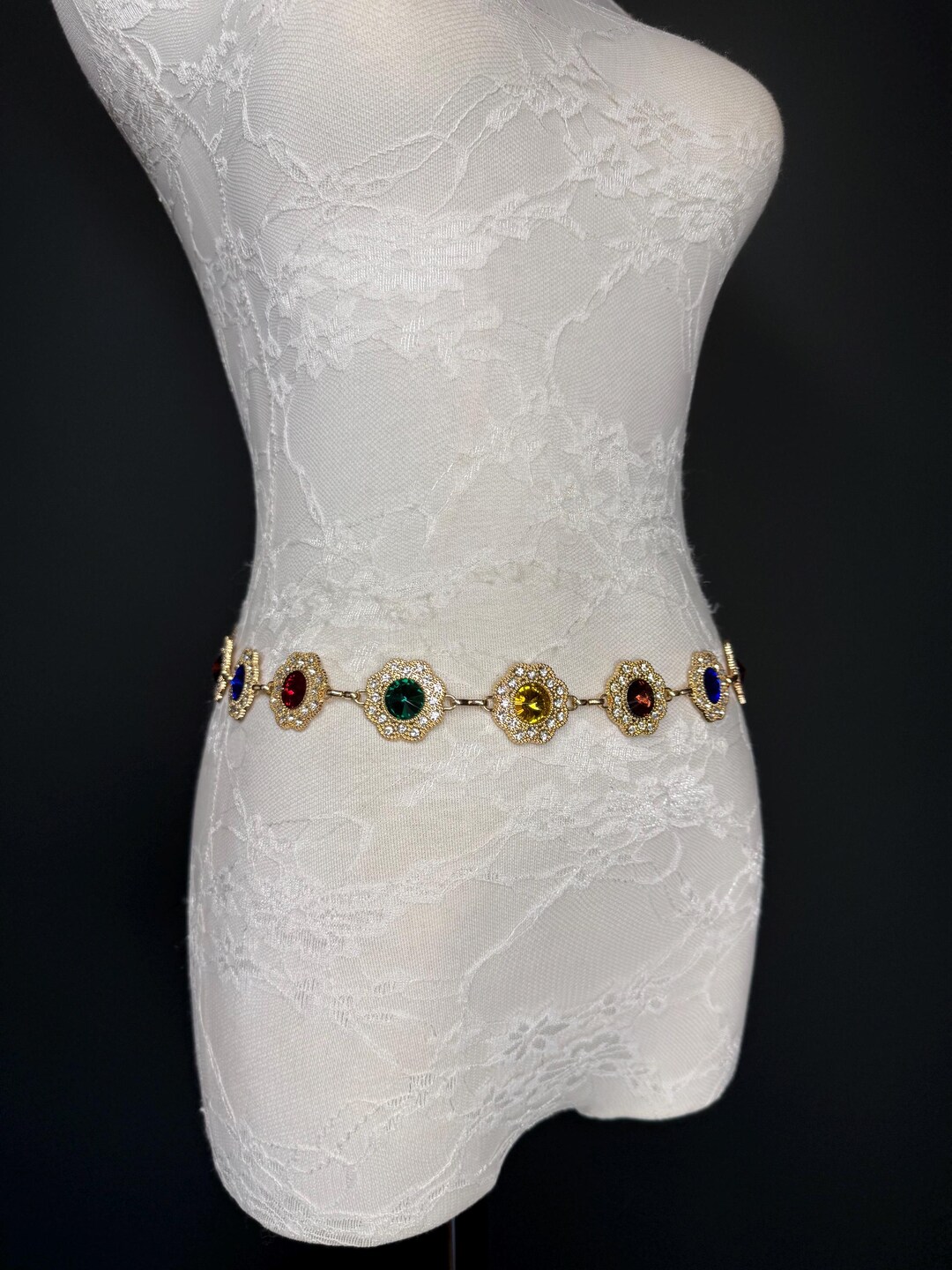X-long Jewel Belt, Metal Jewl Belt, Teen Sizes, Size 18”-60”, Fan ...