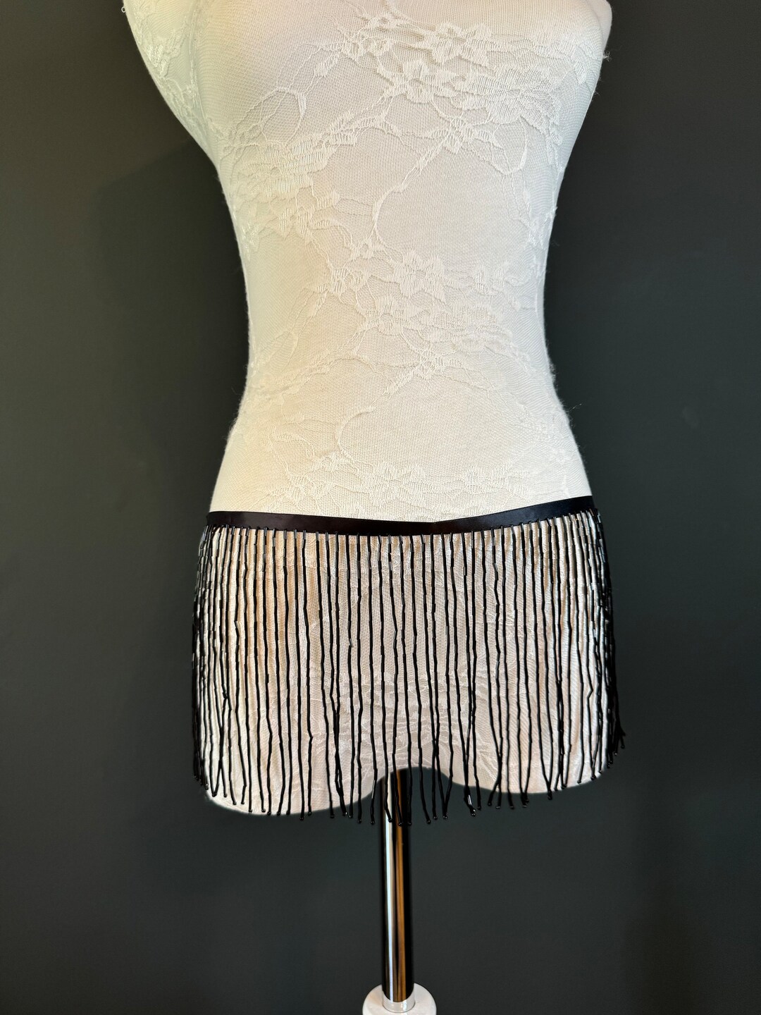 Belt, Glass Beaded Fringe Belt, 8 Colours, Sizes 18 to 60 Inch, FAN ...