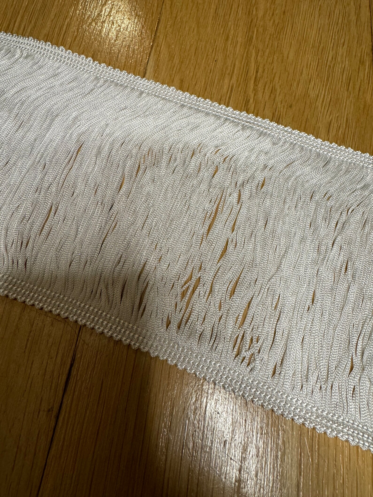 4” Wide Fringe, Elegant Fringe, Ivory Colour, Quality Fringe, Dense ...