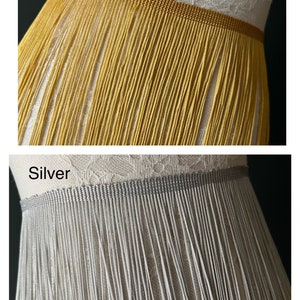 20 Long Fringe Dress Fringe Gold Fringe Long Fringe - Etsy