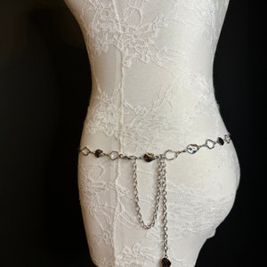 X-long Belt, Silver Hammered Metal Ring Belt, Teen Sizes, Size 18”-60 ...