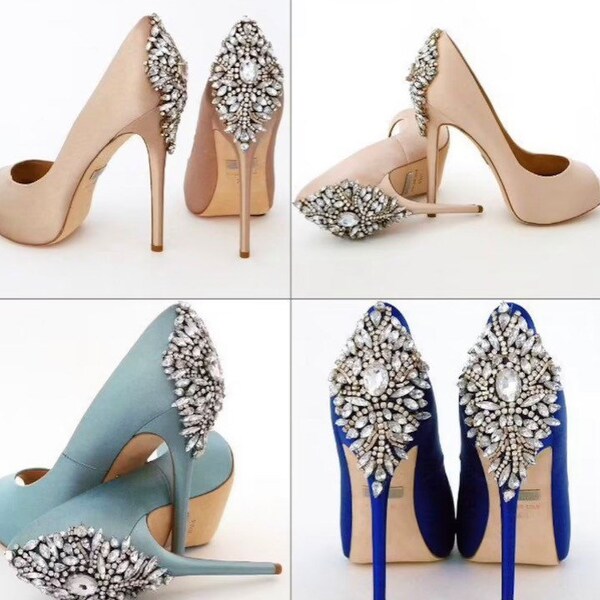 Rhinestone Heels - Etsy UK