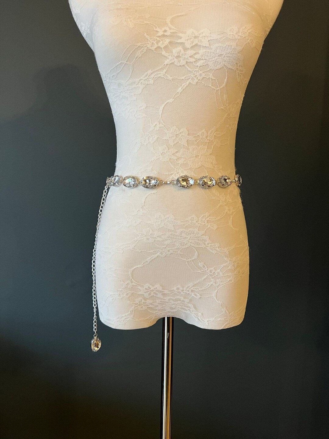 X-long Belt, Jewel Belt, Silver Jewels, Bridal, Clothing, Accessory ...