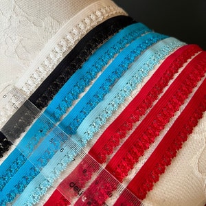 12mm Wide Picot Edge Elastic, Scallop Edging, Knicker Elastic, Lingerie ...