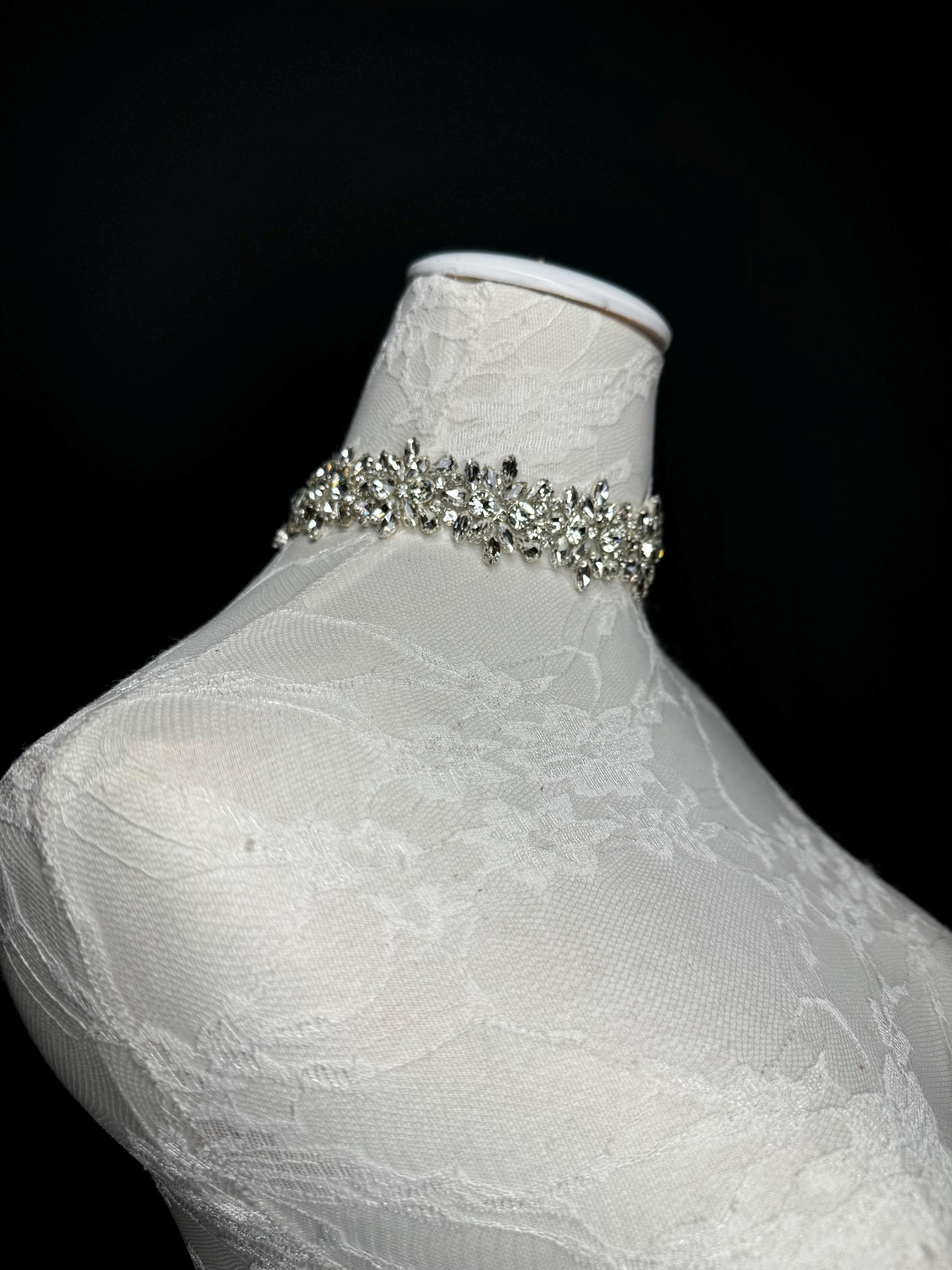 Jewel Choker, Choker Necklace, Bridal, Weddings Rhinestone Choker ...