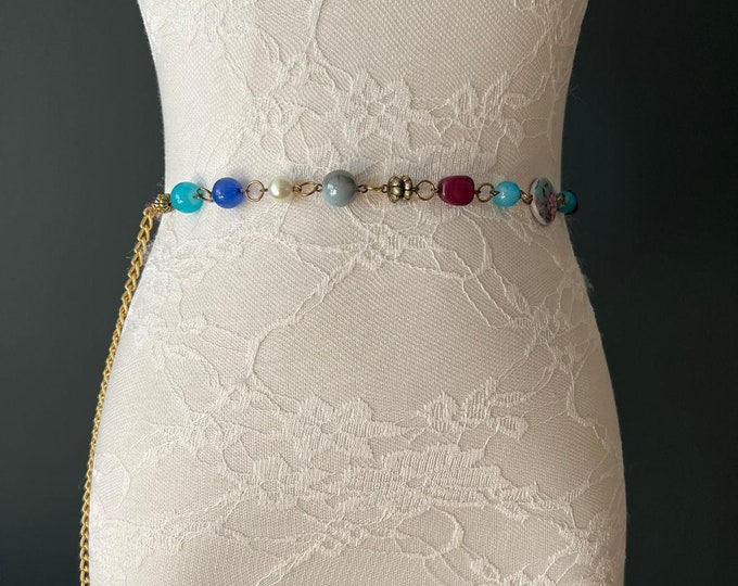 Belt of Sea Shell, Bead Belt, Handmade Shell Belt, Chain, Macrame Belt ...