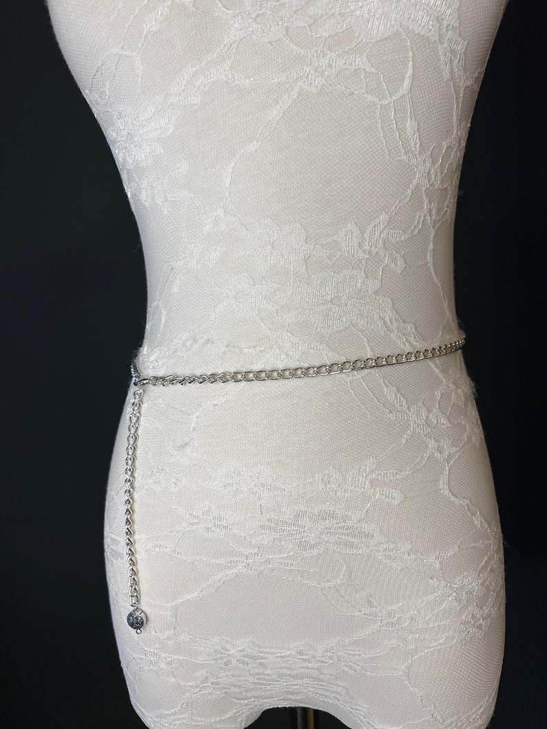 X-long Chain Belt, Silver Chain Belt, Fashion Belt, Fashion Accessory ...
