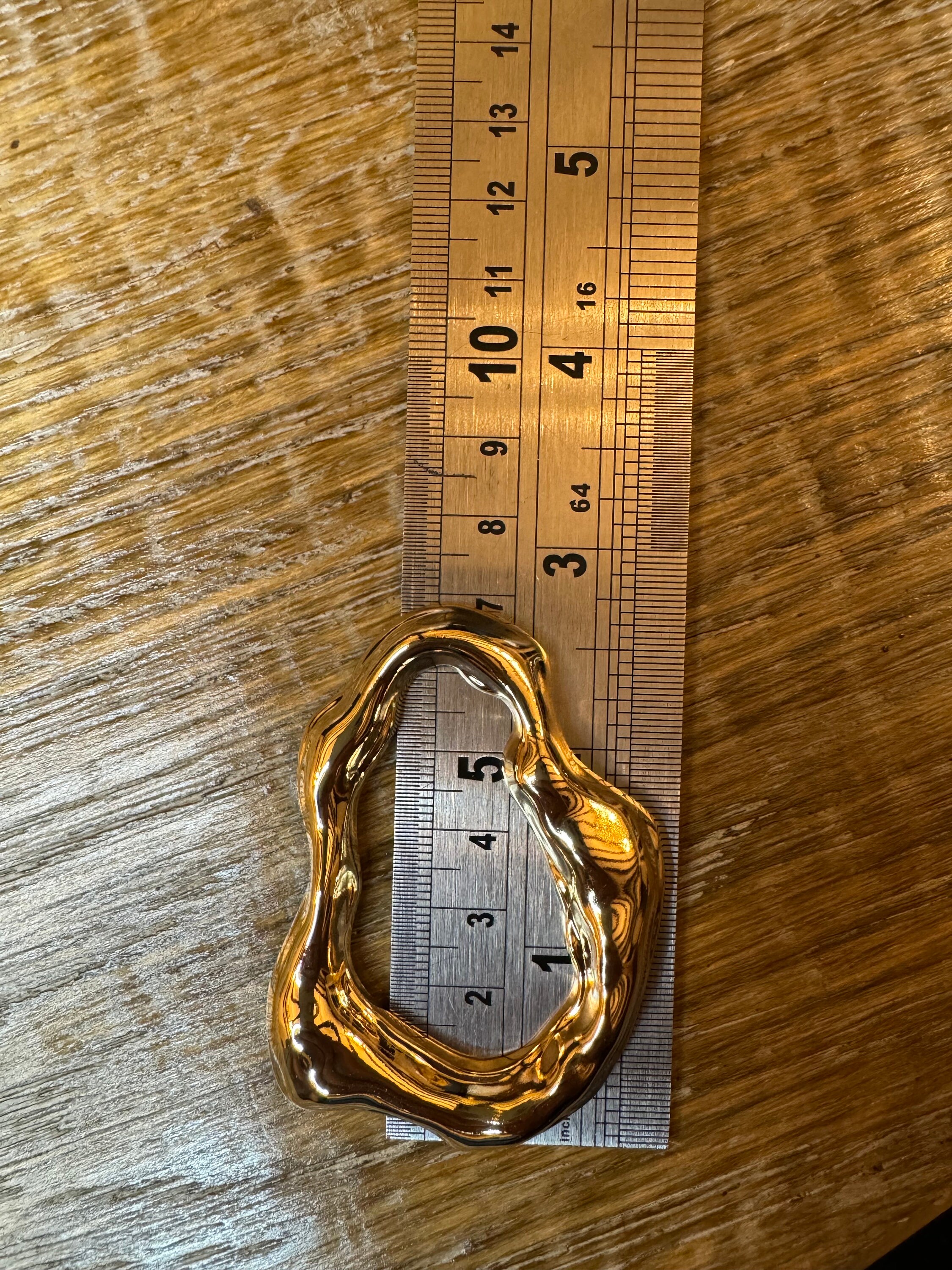 Metal Gold Buckle, Hammered Metal Ring Buckle, Gold Buckle, Swimwear ...