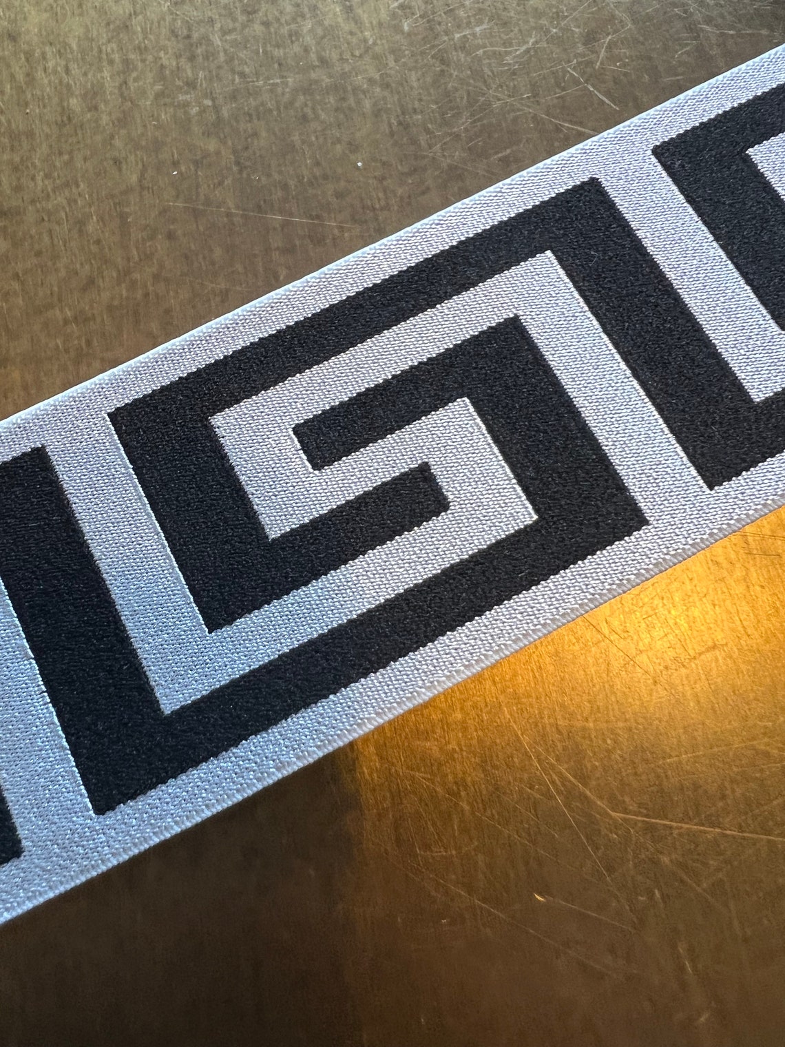 Greek Key Woven Elastic Trim - Gold, Silver, Black, 4cm Wide - Etsy