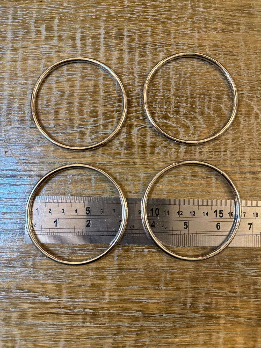 Rings, Metal Rings, Silver, Solid Metal Round Rings, Clothing, Swimwear ...