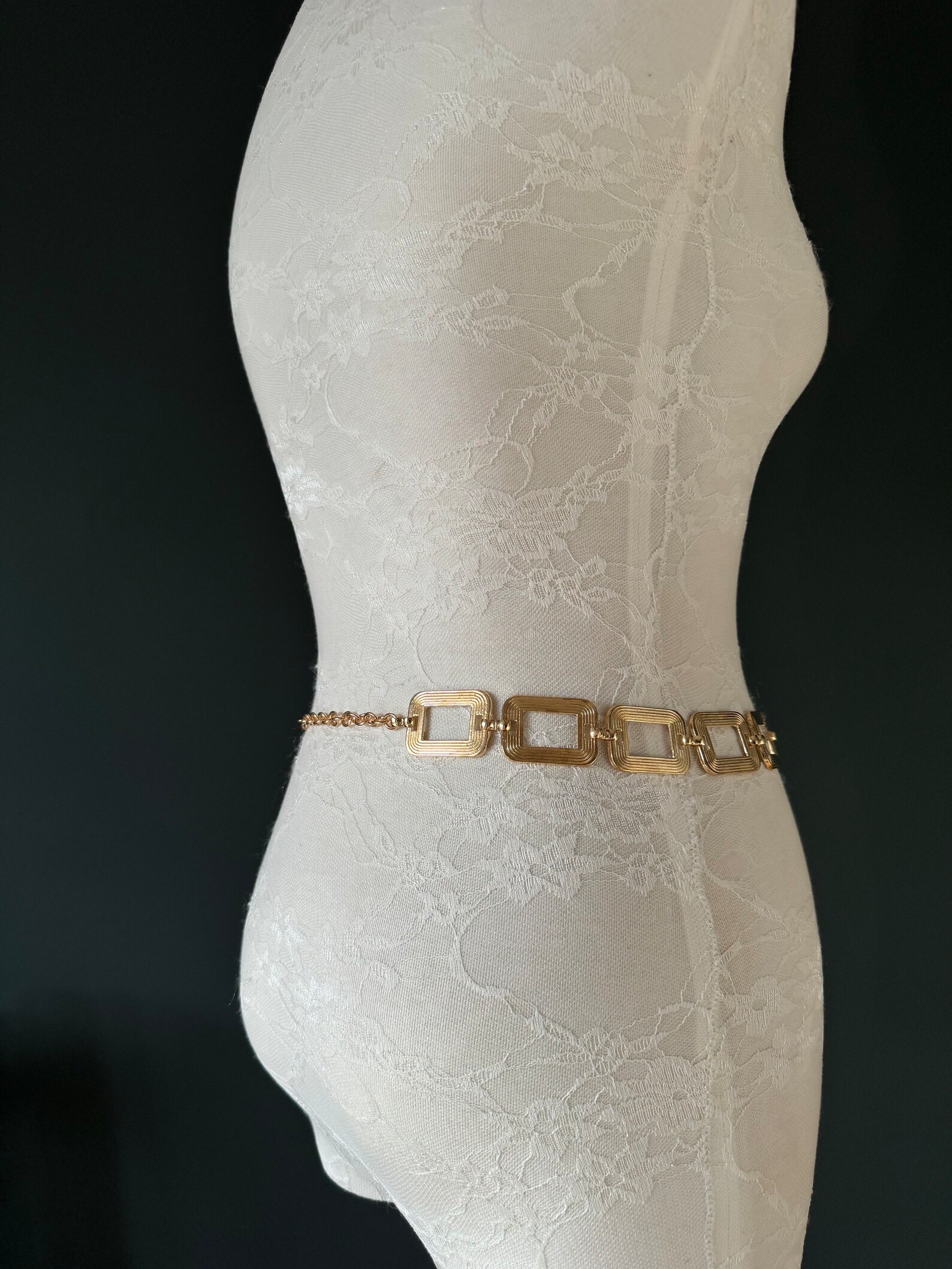 X-long Belt, Metal Ring Chain Belt, Silver, Gold, Statment Belt ...