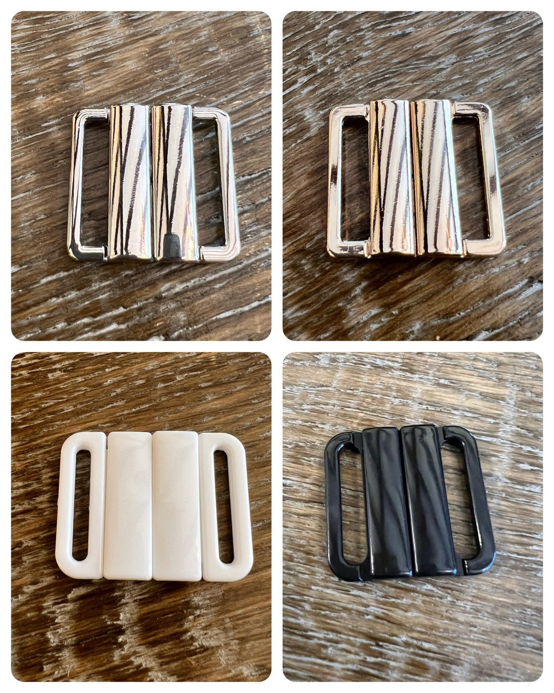 30mm Buckle, Two Part Buckle, Light Gold, Silver, White, Swimwear ...