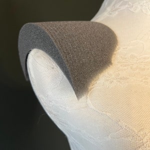 1 Pair, Shoulder Pads 3cm, Grey,ivory Uncovered Foam Shoulder Pads ...