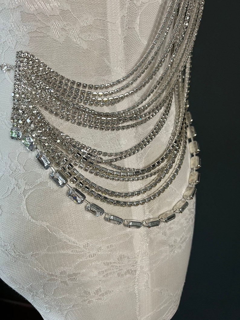Rhinestone Body Chain Diamanté Costume Club Wear Festival - Etsy