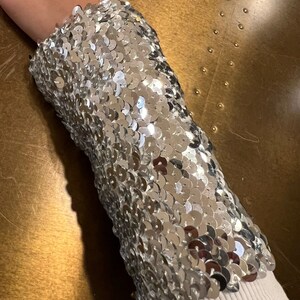 Sequins Cuff, 5.5” Wide Stretch Sequin Band, 14cm Stretch Sequins Cuff ...