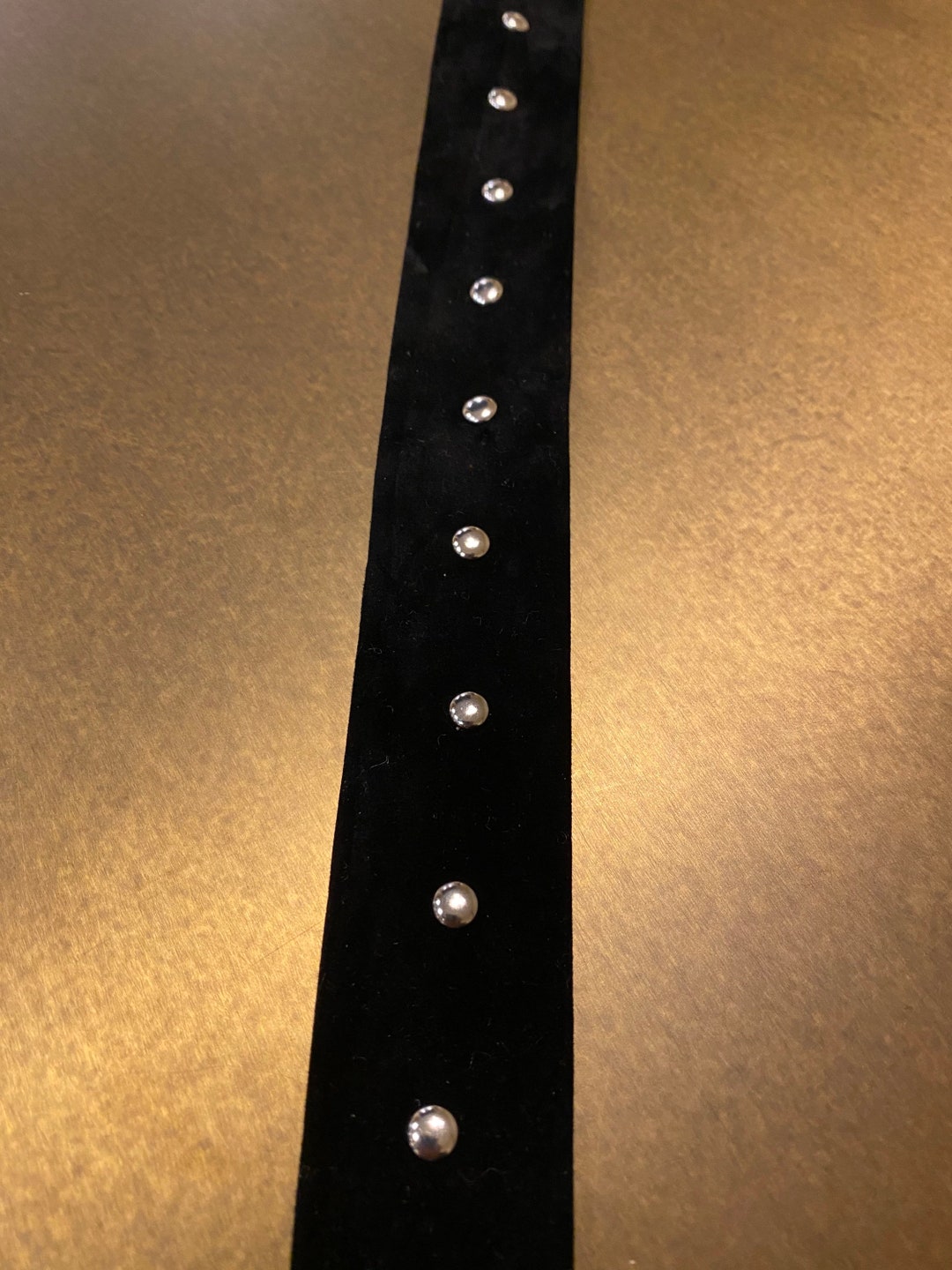 Black Velvet Tape, Silver Studs, 3cm Wide Trimming - Etsy