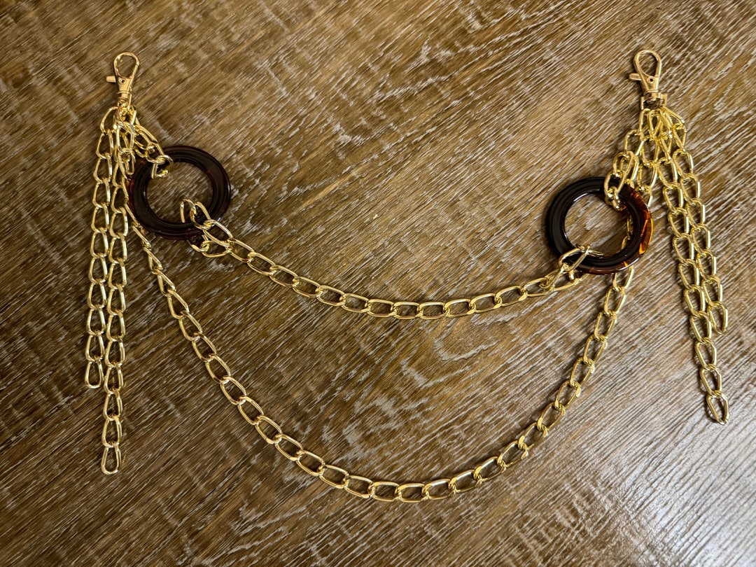 Jeans Chain, Layered Metal Chain, Punk, Rock, Fashion, Festival Gold ...