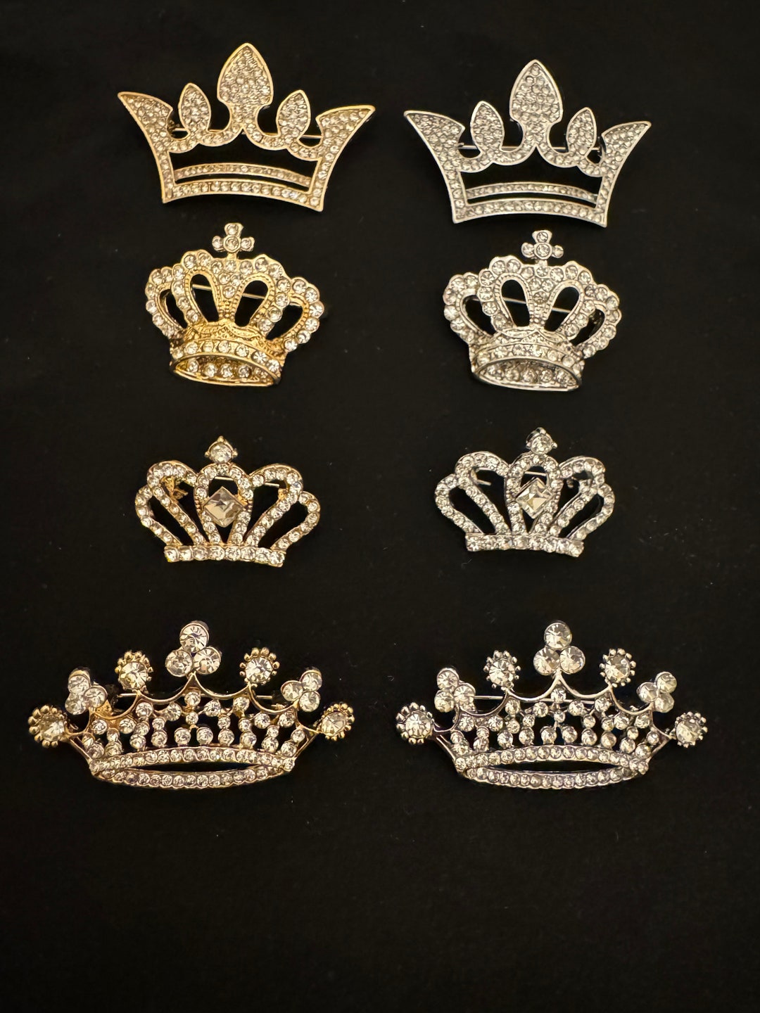 Brooch, Crown Diamanté Rhinestone Brooch, Pin on Brooches, Crown, Crown ...