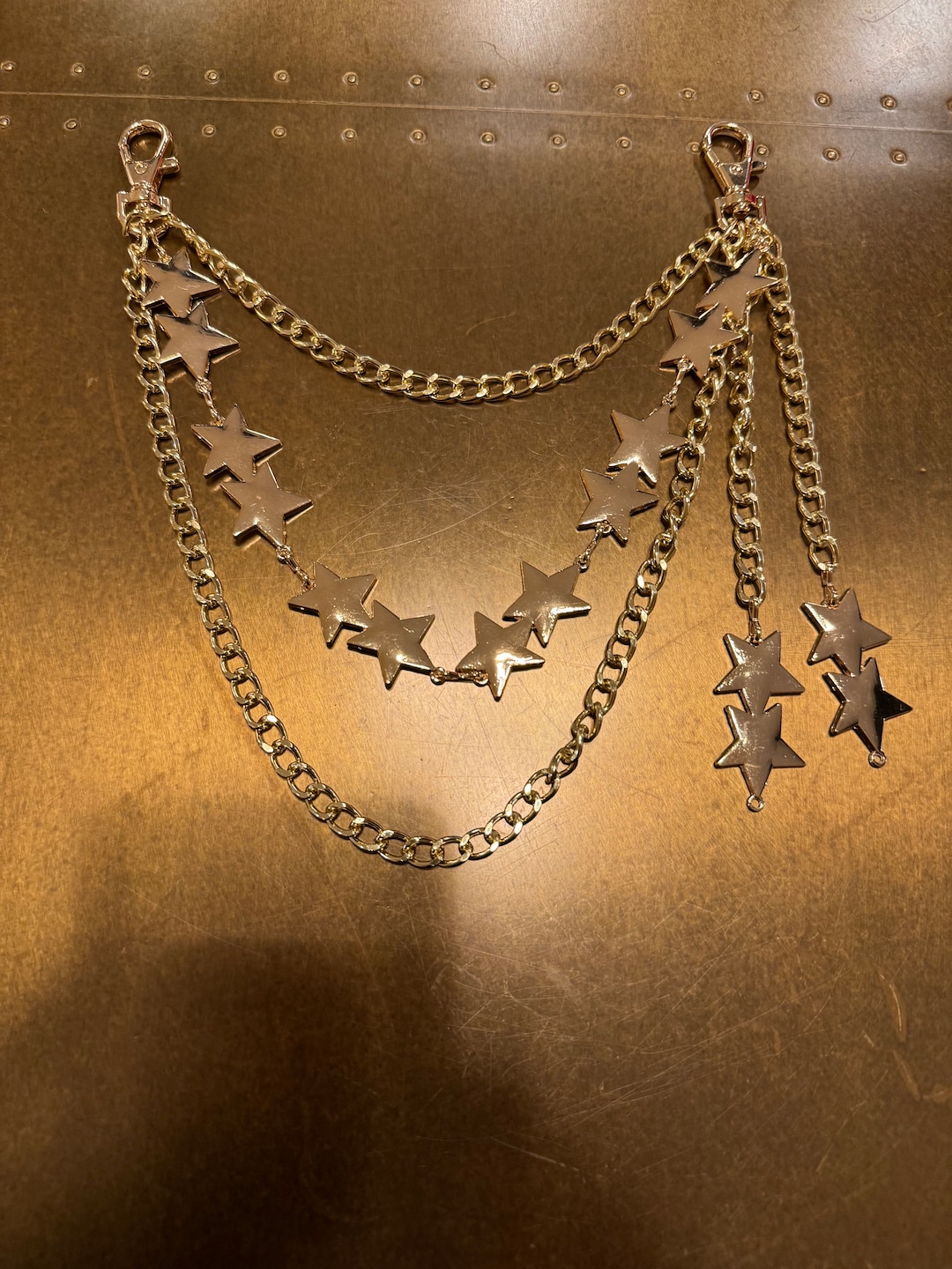 Superstar Layered Jeans Chains, Bags, Hip Hop, 3 Size Selection, Silver ...