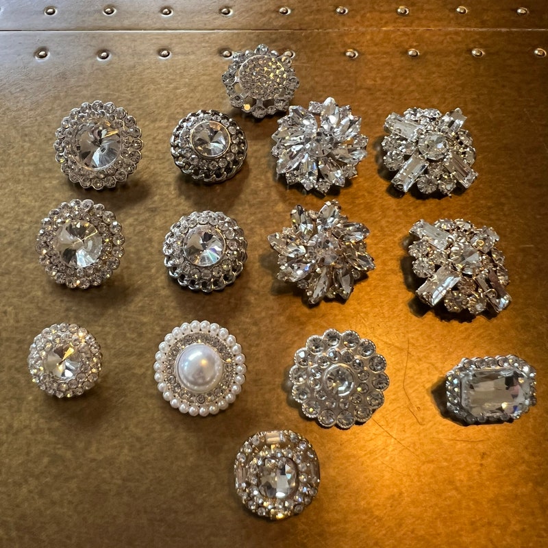 Silver Buttons - Etsy
