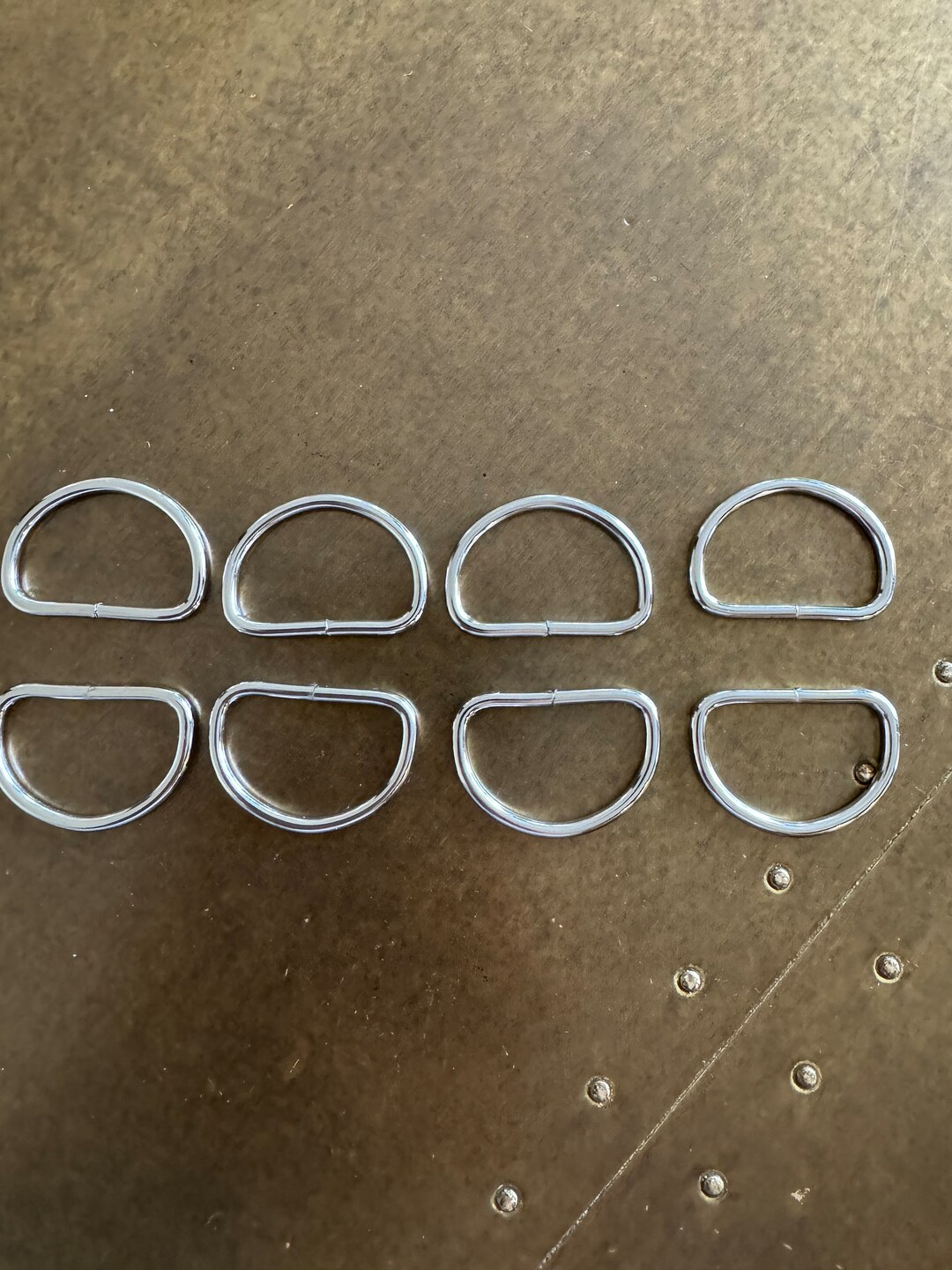 1” D Rings, Metal Over Sized D Rings, 1”, 2.5cm Shiny Silver, Metal D Rings, Bags, Chains ...