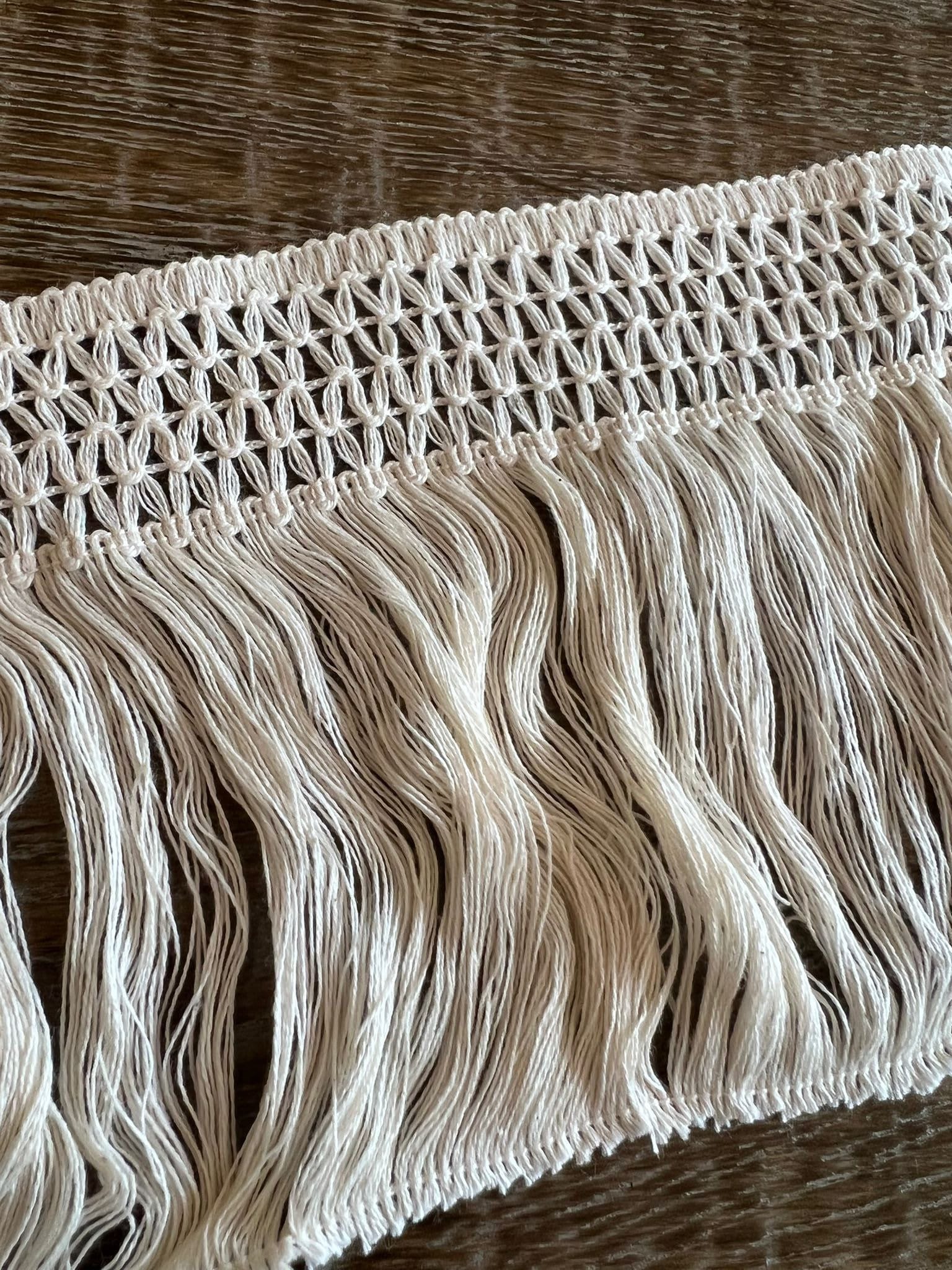 Wide Soft Cotton Fringe Trim in Ecru Wide Vintage Style - Etsy