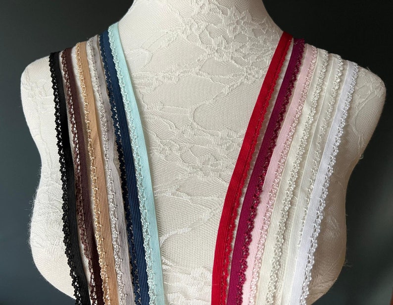 Picot Elastic 10mm Scallop Edging Lace Edge Trimming - Etsy
