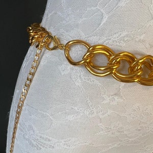 X-long Chunky Chain Belt, Heavy Chain Belt, Silver, Gold, Fashion Belt ...