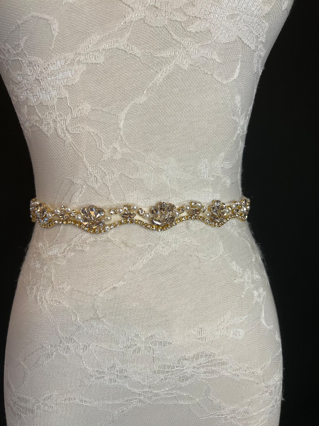 Wedding Belt, Bridal Belt, Sash Belt, Crystal and Pearl Rhinestone ...