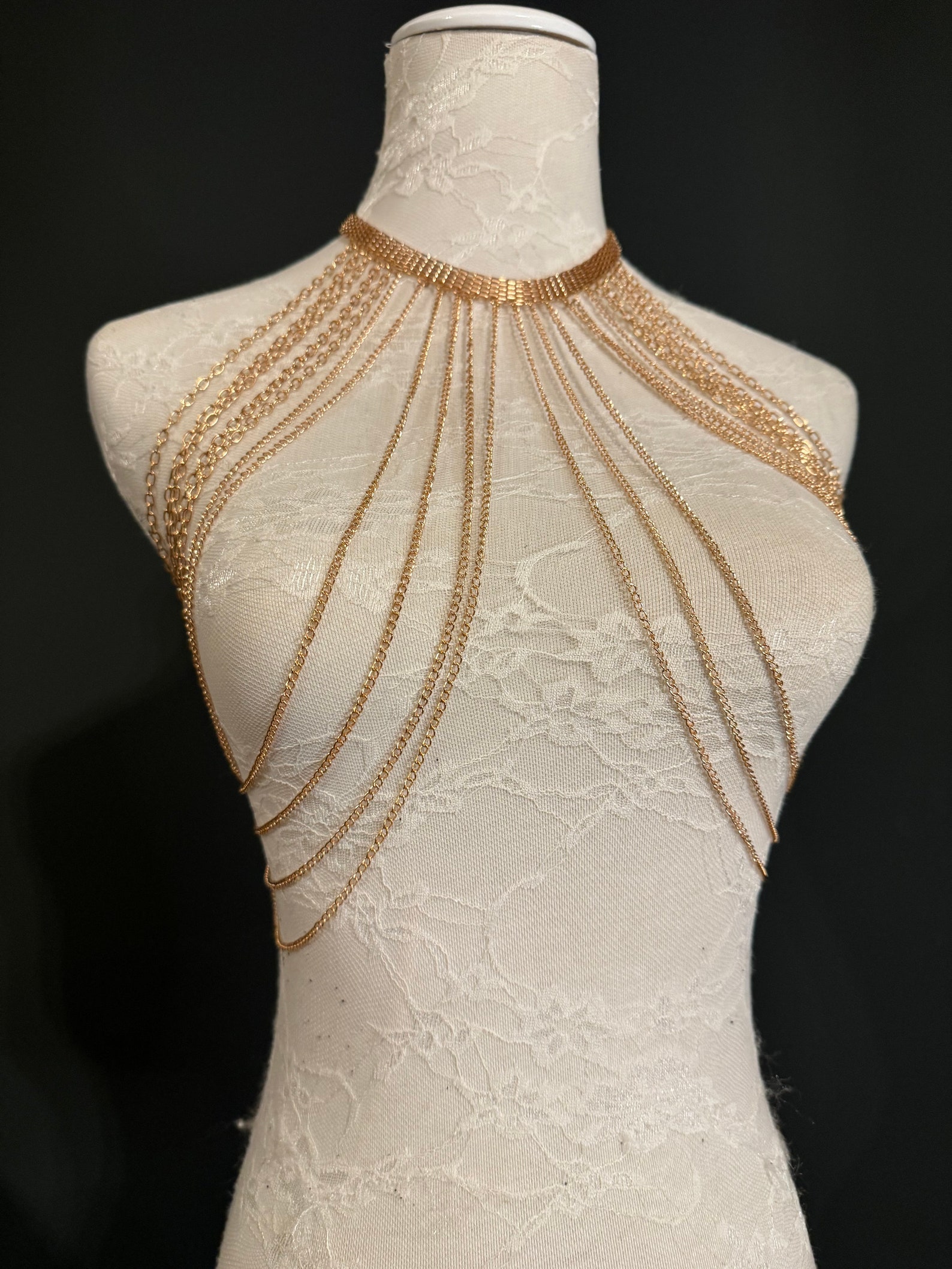 Body Chain, Festival Body Chain, Party, Gift, Swimwear, Elegant Body ...
