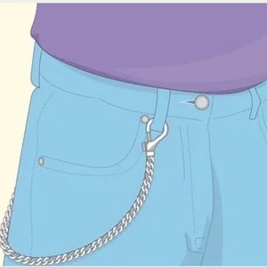 Layered Jeans Chains, Elegant Street Fashion, Hip Hop, 3 Size Selection ...