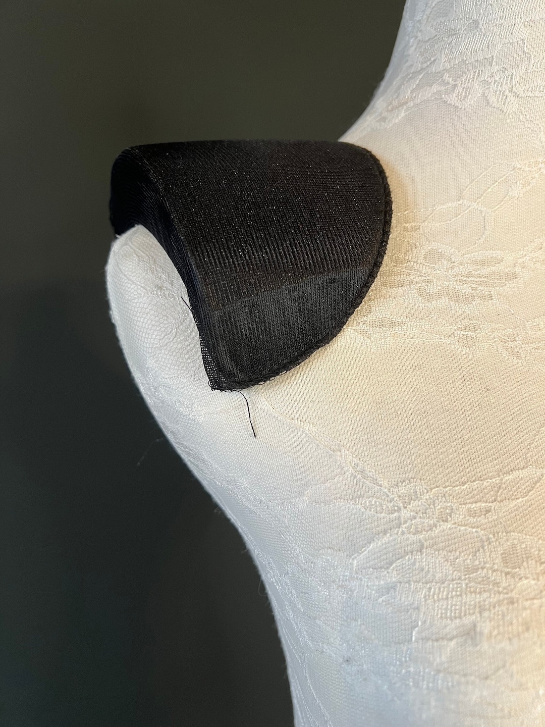 1 Pair, Deep Covered Shoulder Pads, 3cm Thickness, Black, Ivory, Blazer ...