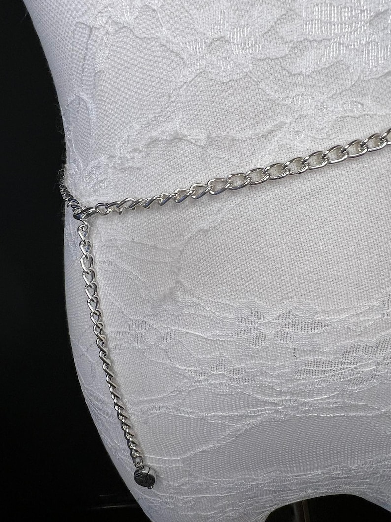X-long Chain Belt, Silver Chain Belt, Fashion Belt, Fashion Accessory ...