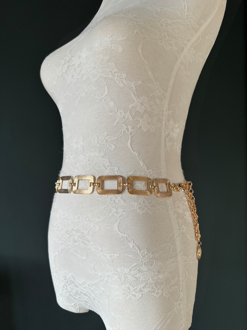X-long Belt, Metal Ring Chain Belt, Silver, Gold, Statment Belt ...