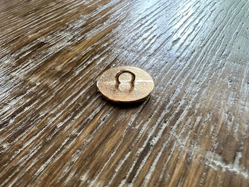 6pcs 15mm Metal Shank Gold Button Flat Heat Metal Buttons - Etsy