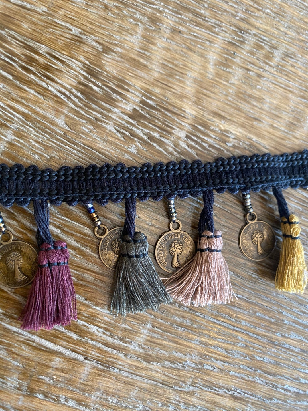 Tassel Fringe, Fringe Tassel, Tassel Coin Trim, Fringe, Coin Fringe ...