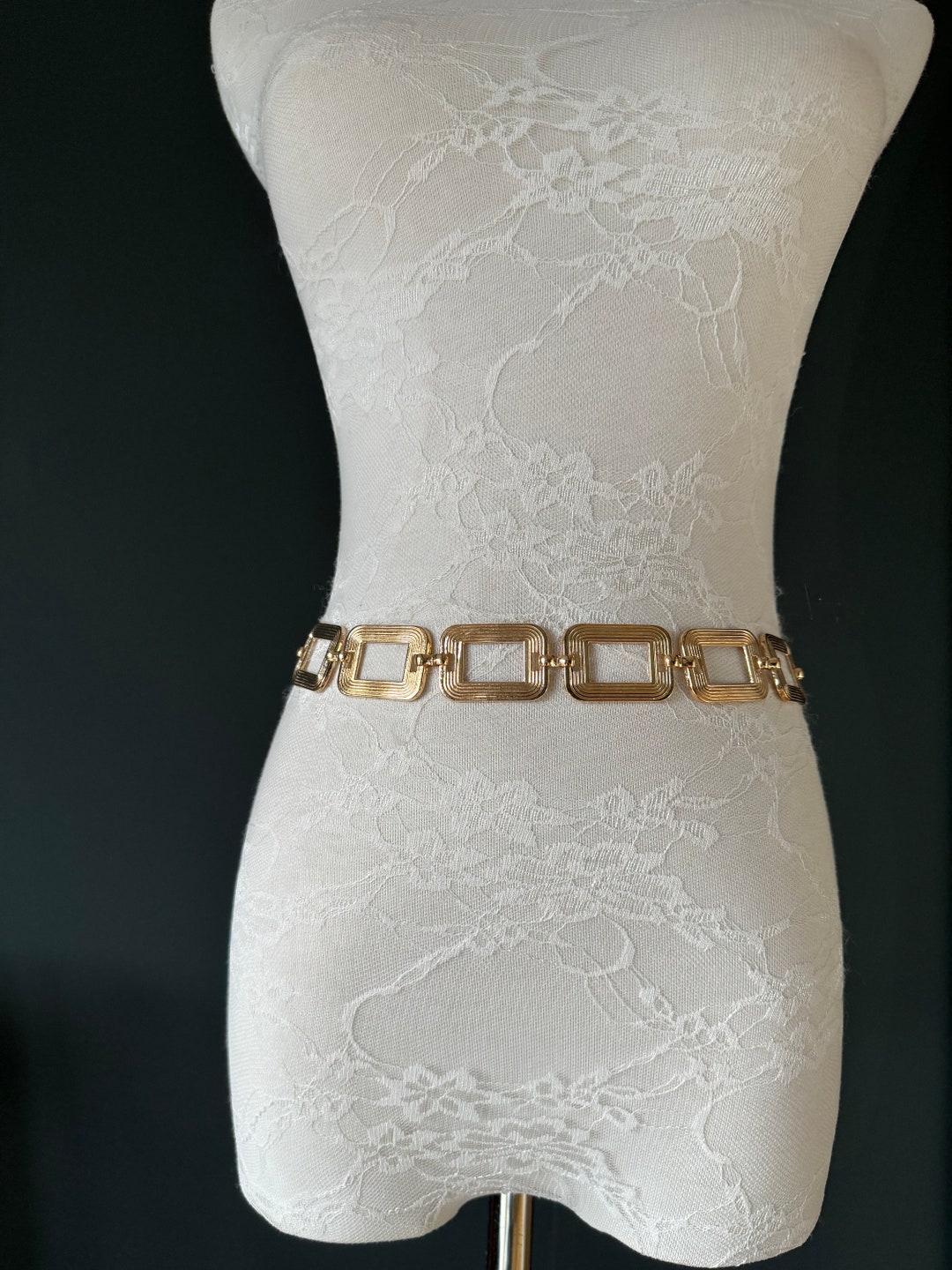 X-long Belt, Metal Ring Chain Belt, Silver, Gold, Statment Belt ...