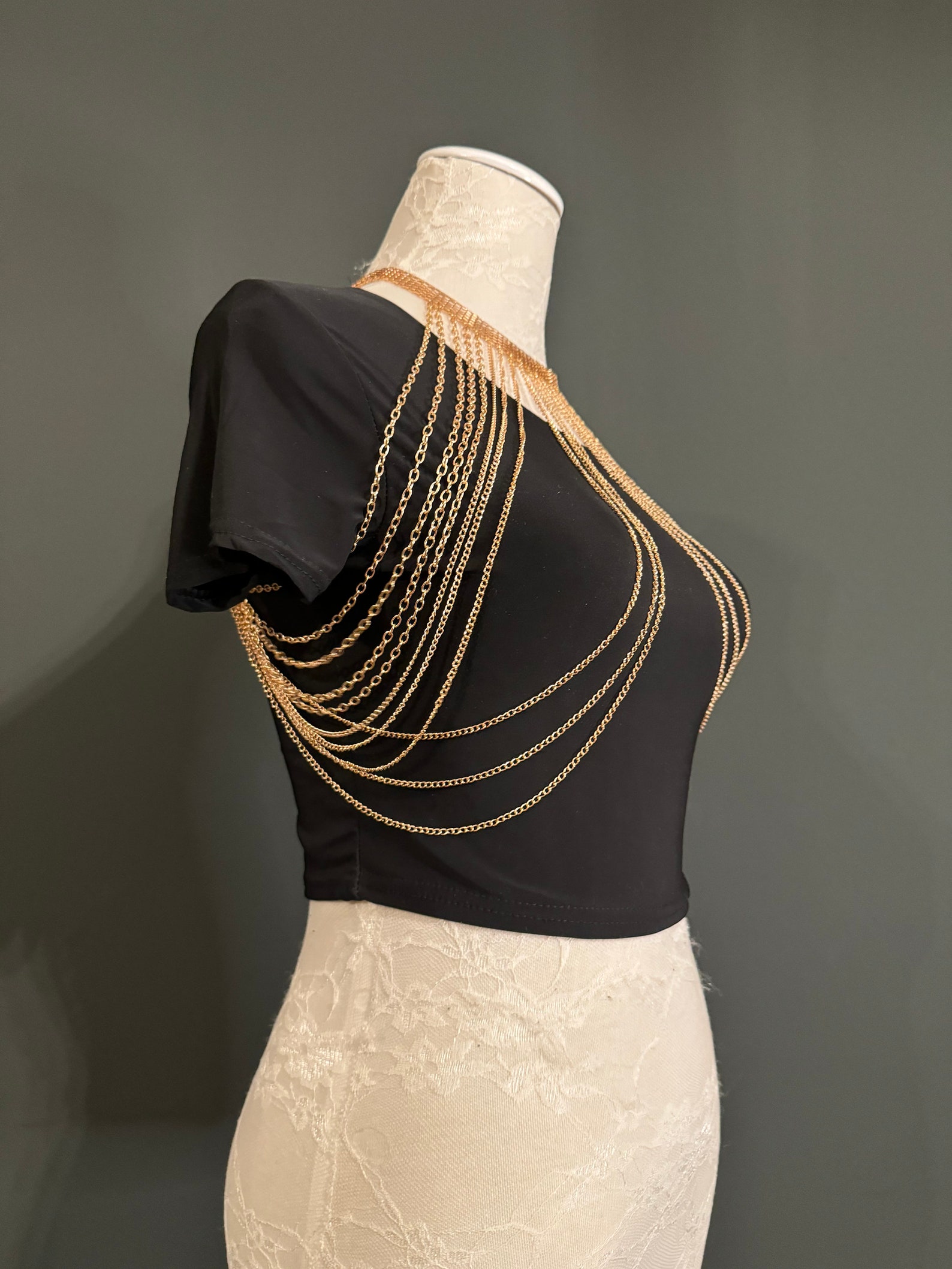 Body Chain, Festival Body Chain, Party, Gift, Swimwear, Elegant Body ...