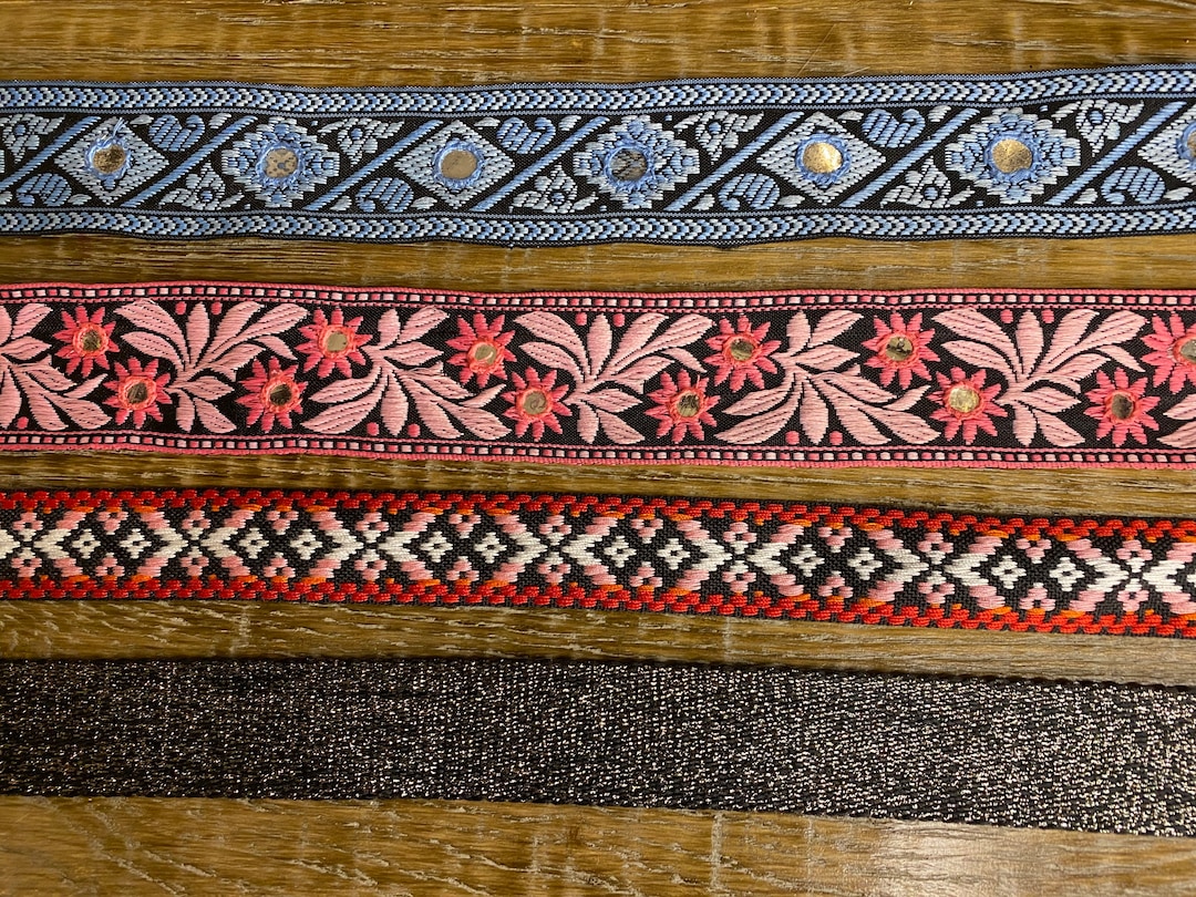 Jacquard Tapes, Woven Tapes, Multi Colour - Etsy