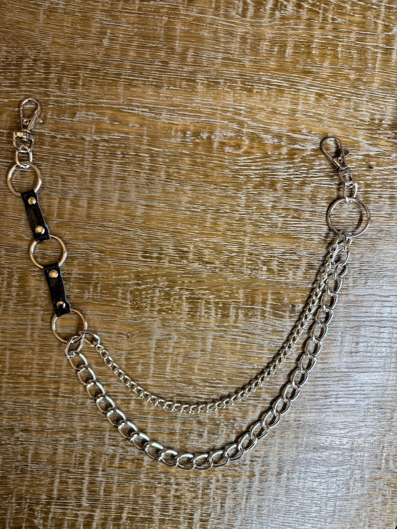 Layered Silver Jeans Chains, Street Punk Fashion, Six Sizes - Etsy