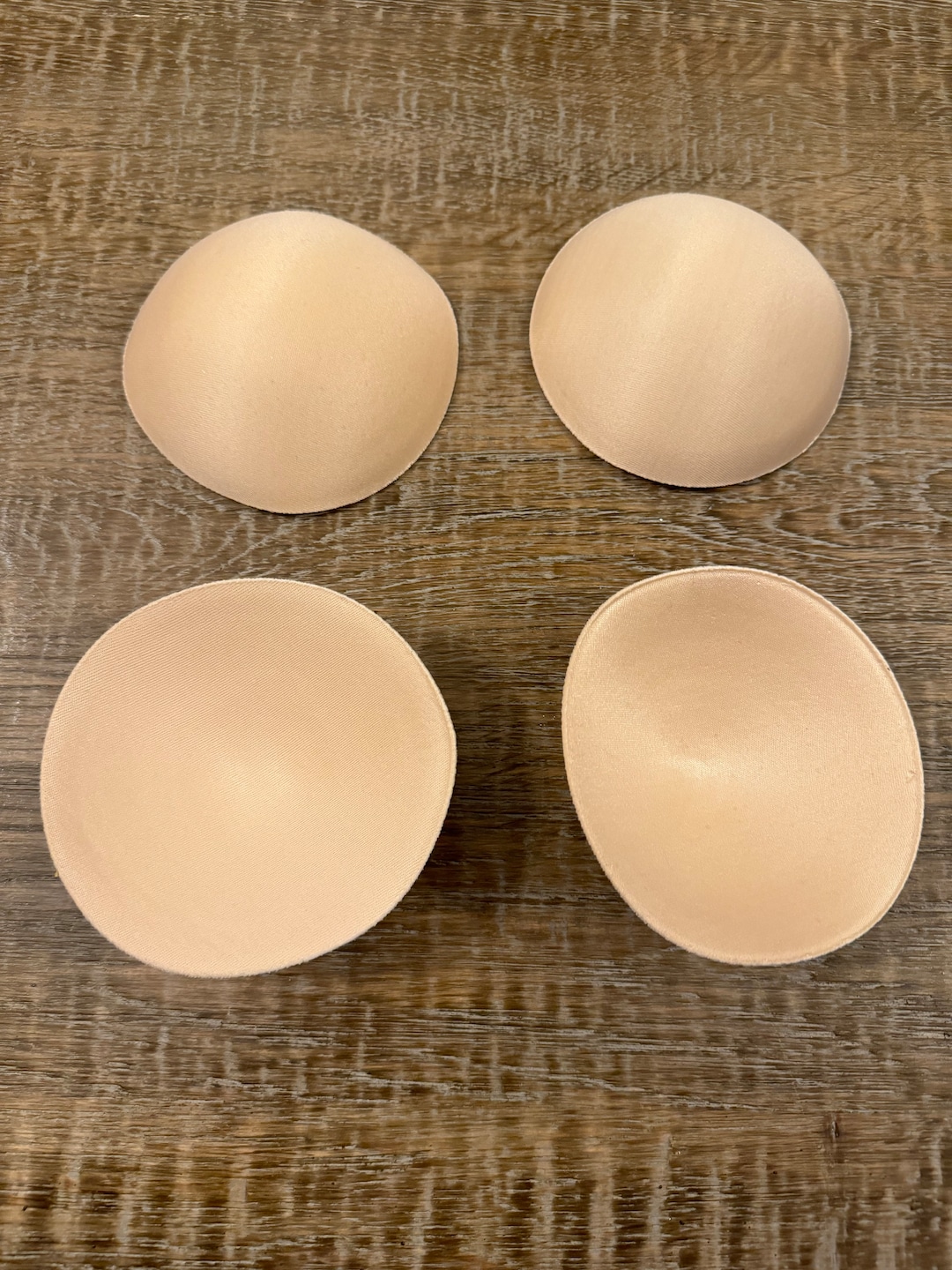 Bra Cups, Round Bra Cups, Beige, Natural, 11cm, Medium Size, Swimwear ...