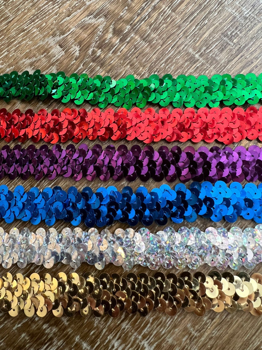 18mm Stretch Sequins Elastic Trim, Craft Sewing, 8 Colours - Etsy
