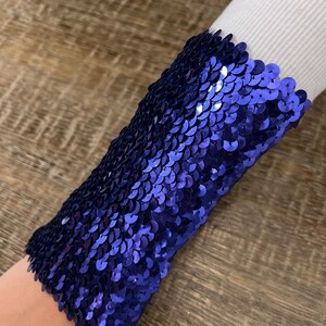 Sequins Cuff, 5.5” Wide Stretch Sequin Band, 14cm Stretch Sequins Cuff ...