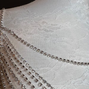 Rhinestone Body Chain, Gold, Silver, Diamanté Costume, Club Wear ...