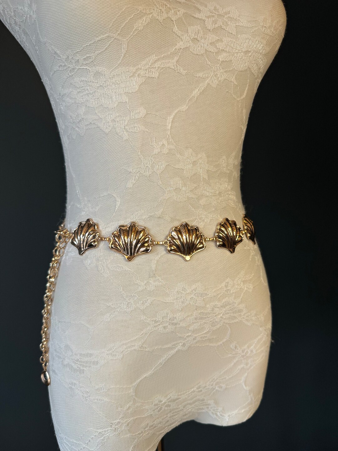 X-long Shell Design Belt, Metal Ring Belt, Teen Sizes, UK Size 18”-60 ...