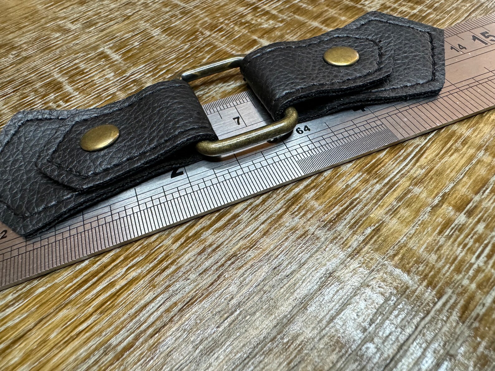 Kilt Strap, Antique Brass Buckle, Matt Black, High Quality, Crafts ...