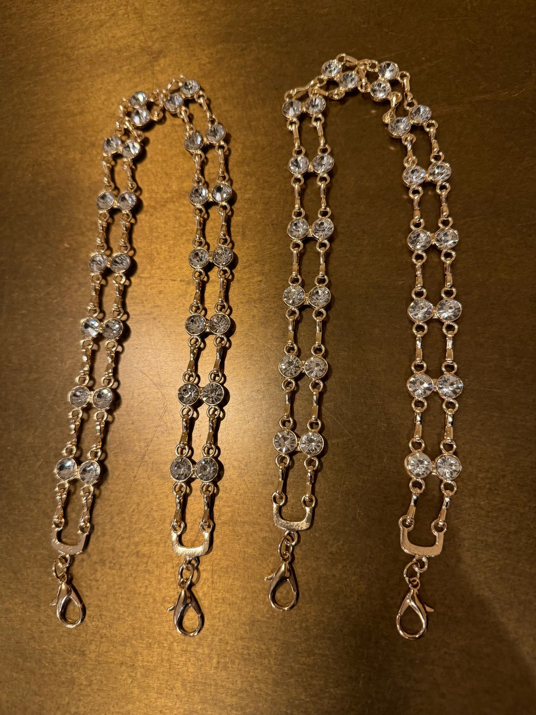 Jewel Diamanté Metal Chain Straps, Quality Chain Straps, Shoulder ...