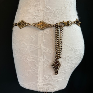 X-long Disc Belt, Gold, Antique Brass, Silver Metal Disc Belt, Teen ...