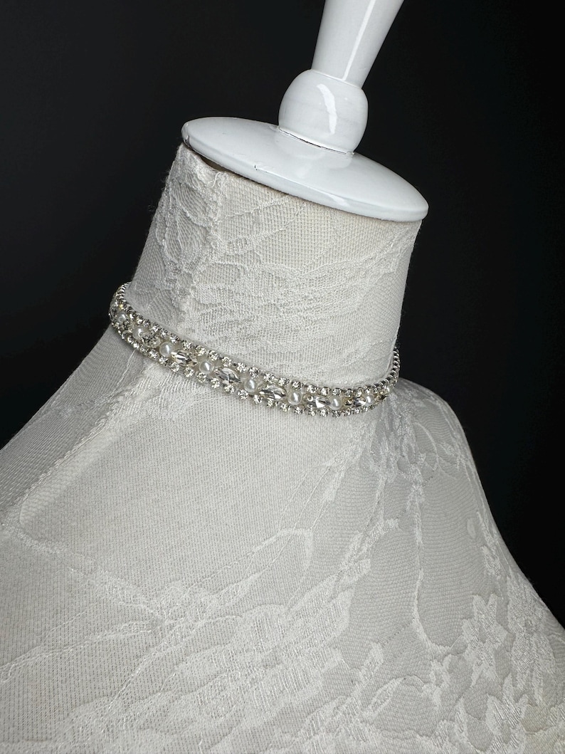 Pearl Jewel Choker: Handmade Elegant Bridal Necklace, Diamante, Jewels ...